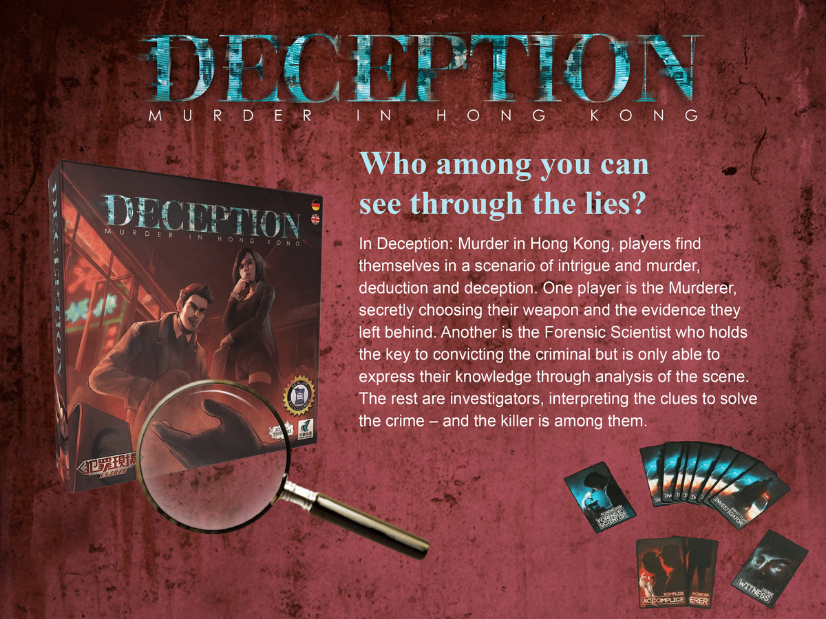 Deception Back in Stock! Last Chance to Preorder Last Light Bundles ...